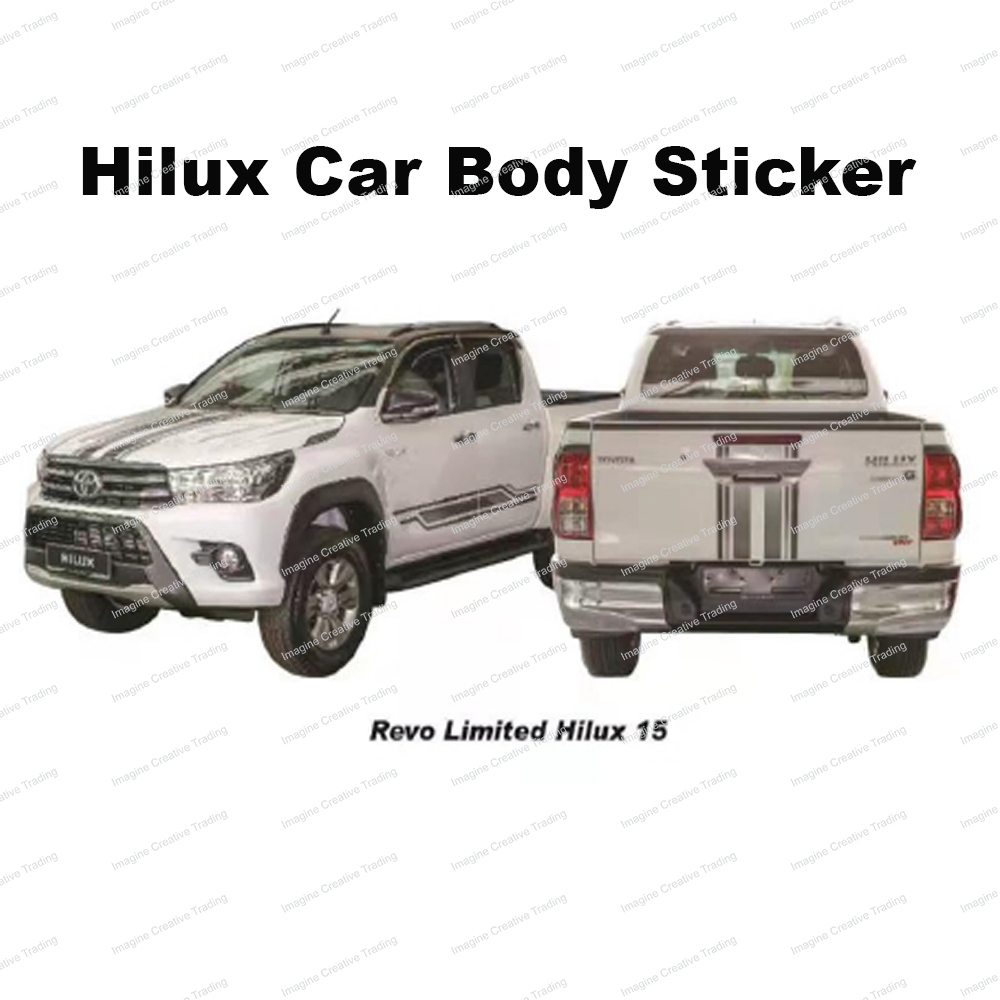 Toyota hilux 15 Car Body Sticker Automotive - Car Side Body Sticker ...