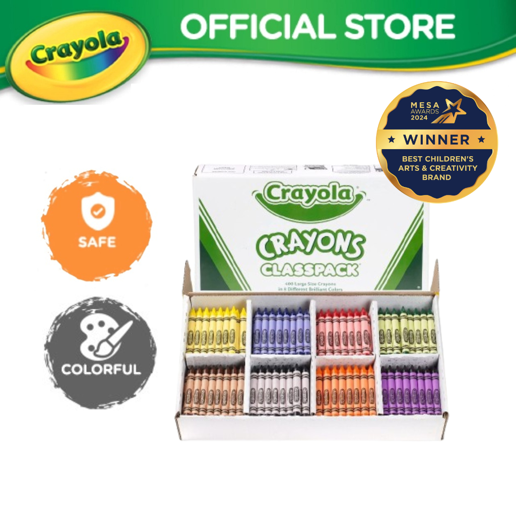 Crayola 400 ct. Large Crayons Classpack With 8 Colors For Ages 3 ...