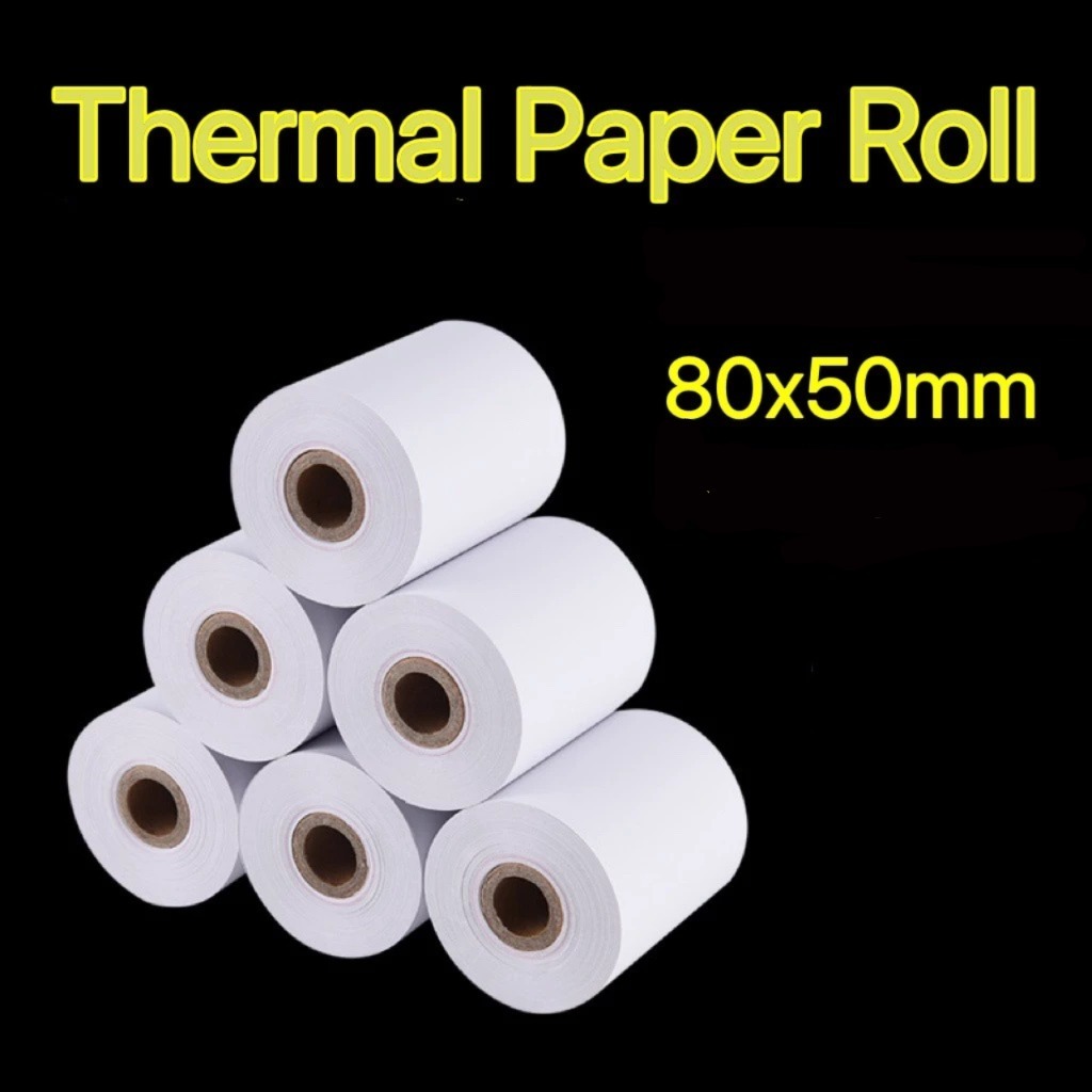 Thermal Receipt Paper Roll 80X50mm Readyu Stock !!!!!Kertas Resit Mesin ...