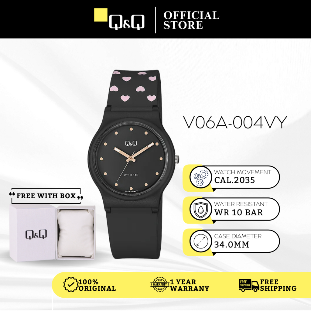 Q&Q Japan by Citizen Ladies' Resin Analogue Watch VP46 / V06A | Shopee Malaysia