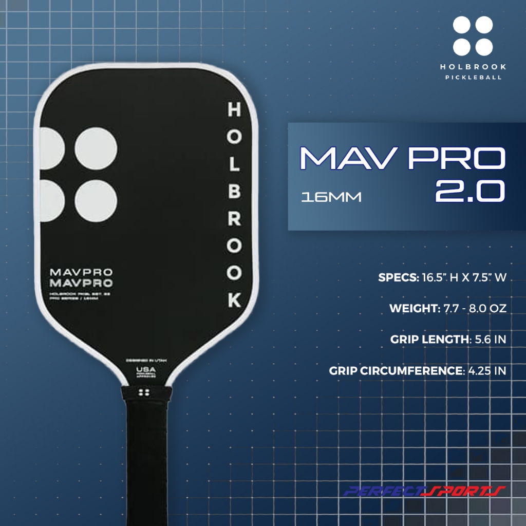 Holbrook Pickleball Paddle - Mav Pro 2.0 16mm | Shopee Malaysia