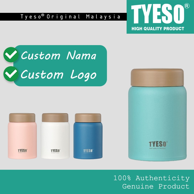 [Custom Nama] Tyeso Tumbler Balang Makanan Bubur Sup Bayi Custom Logo ...