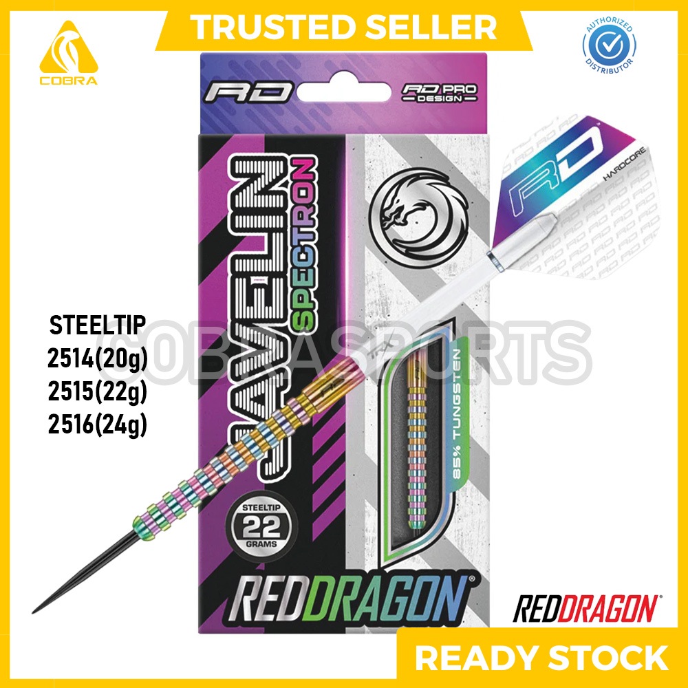 Red Dragon Dart Javelin Spectron 85% Tungsten Steel Tips Dart 20g 22g ...