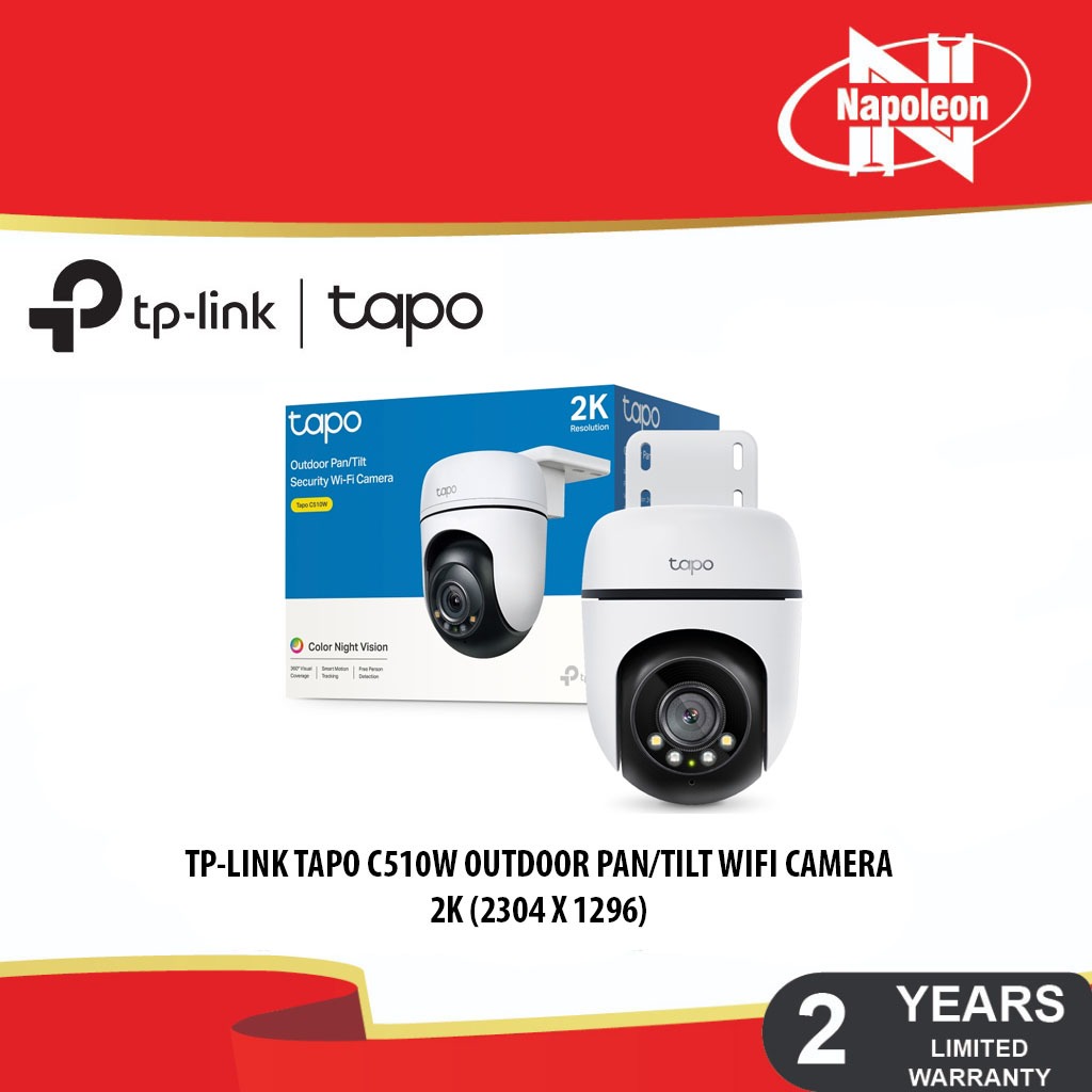 TP-LINK TAPO C510W OUTDOOR PAN/TILT WIFI CAMERA 2K (2304 X 1296) | Shopee Malaysia