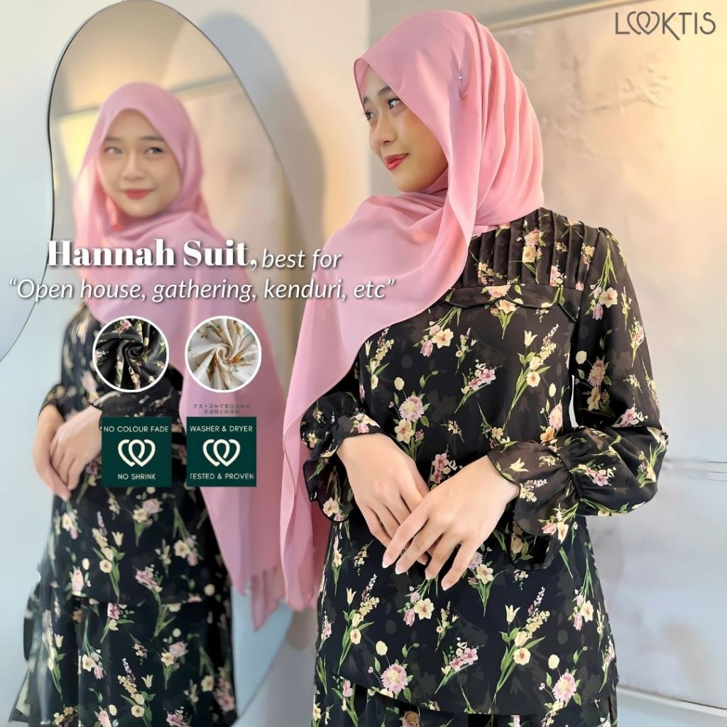 LOOKTIS Hannah Daily Suit Premium Chiffon-Plus Size (best for open ...