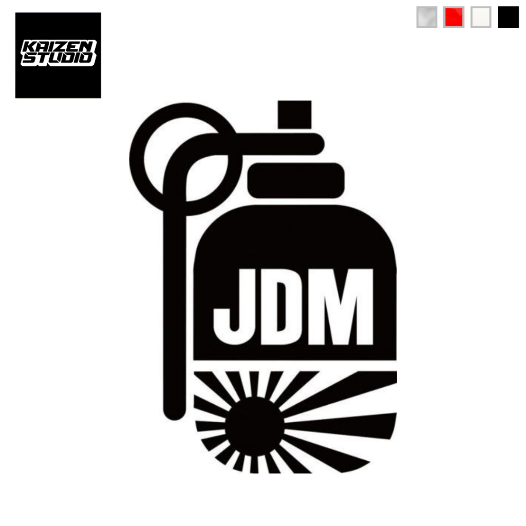 KAIZEN STUDIO JDM Grenade Bomb Car Decal Sticker Cermin Kereta Motor ...
