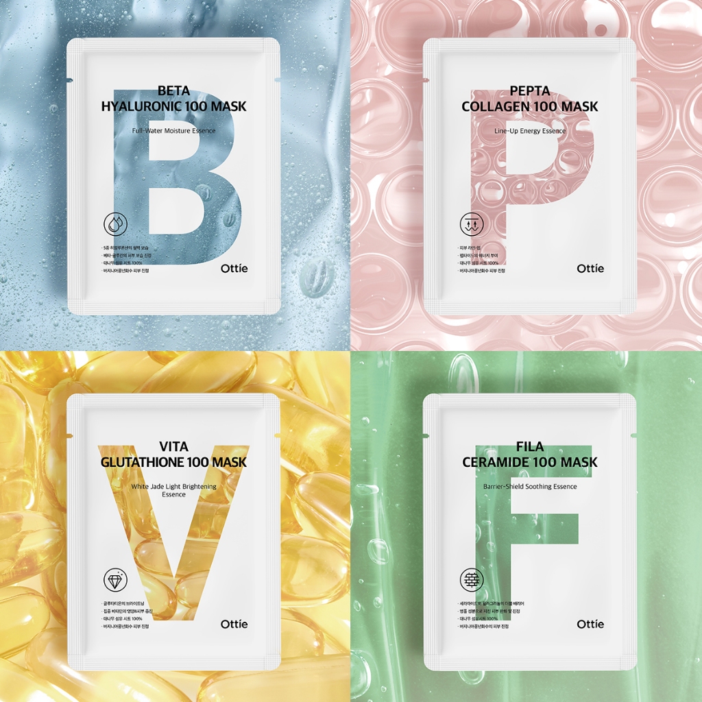 Ottie 100 Paper Mask (Collagen Expiry 2026.11) | Shopee Malaysia