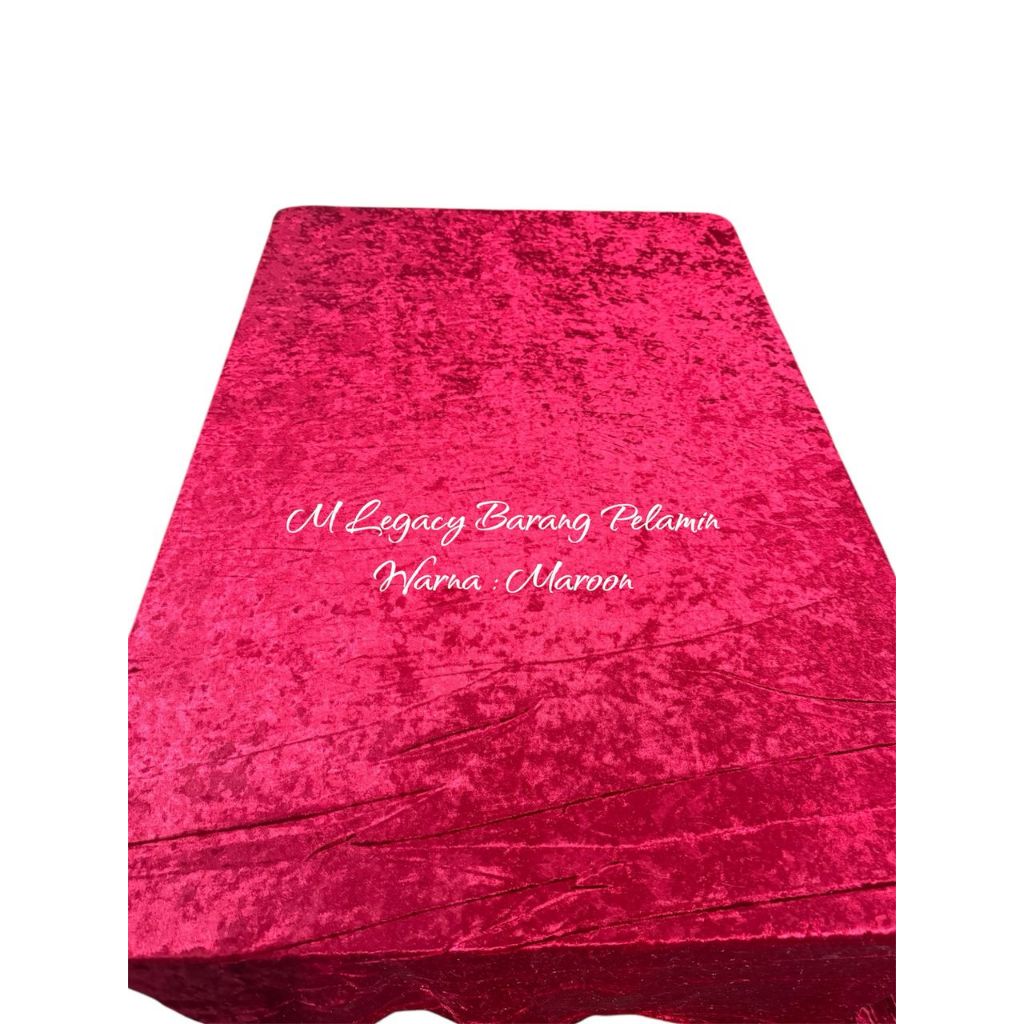 Bidang 63inci Kain Velvet Diamond Plush baldu Panne Crush Meter Wedding ...