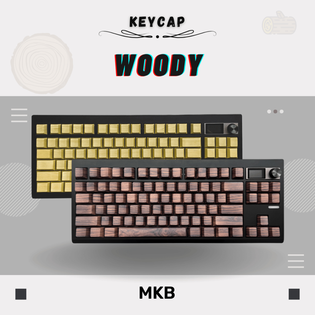 MKB Woody Side Legend Shine Through PBT Double Shot Cherry Profile ...