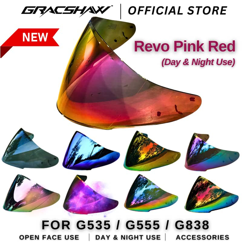 VISOR Gracshaw Helmet G535 Gennex /G838 Gaizer /G555 Geomax Visor New ...