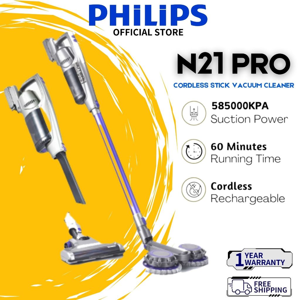 Nastum N21PRO Cordless Vacuum Cleaner 2in1 Mop Vacuum Wet & Dry Vacuum ...