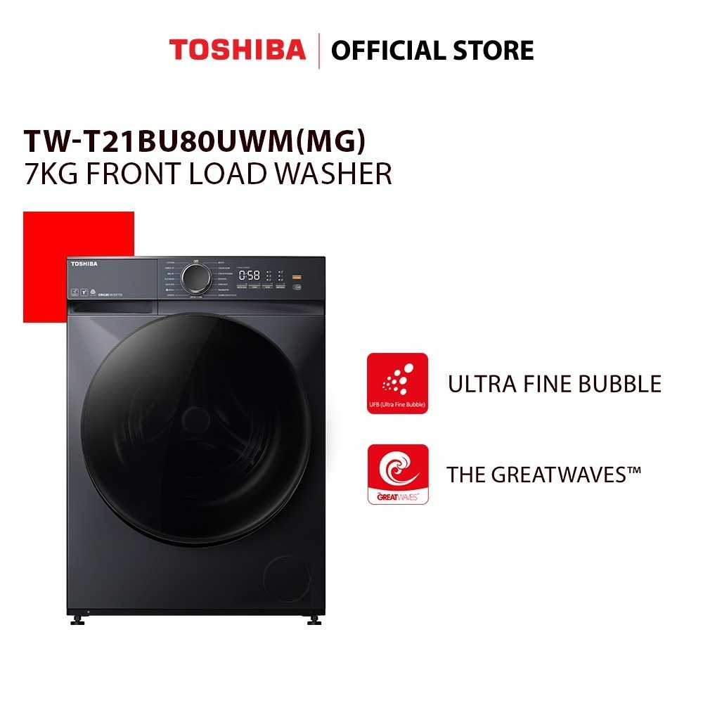 Toshiba TW-T21BU80UWM(MG) 7KG Front Load Washer | Shopee Malaysia