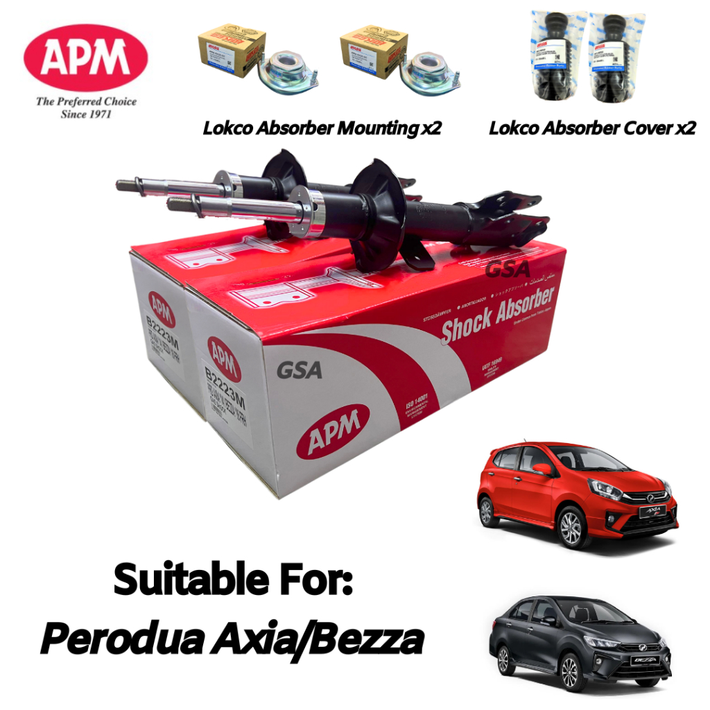 APM Perodua Axia ('14-22') & Bezza ('16-) Front (Depan) & Rear ...