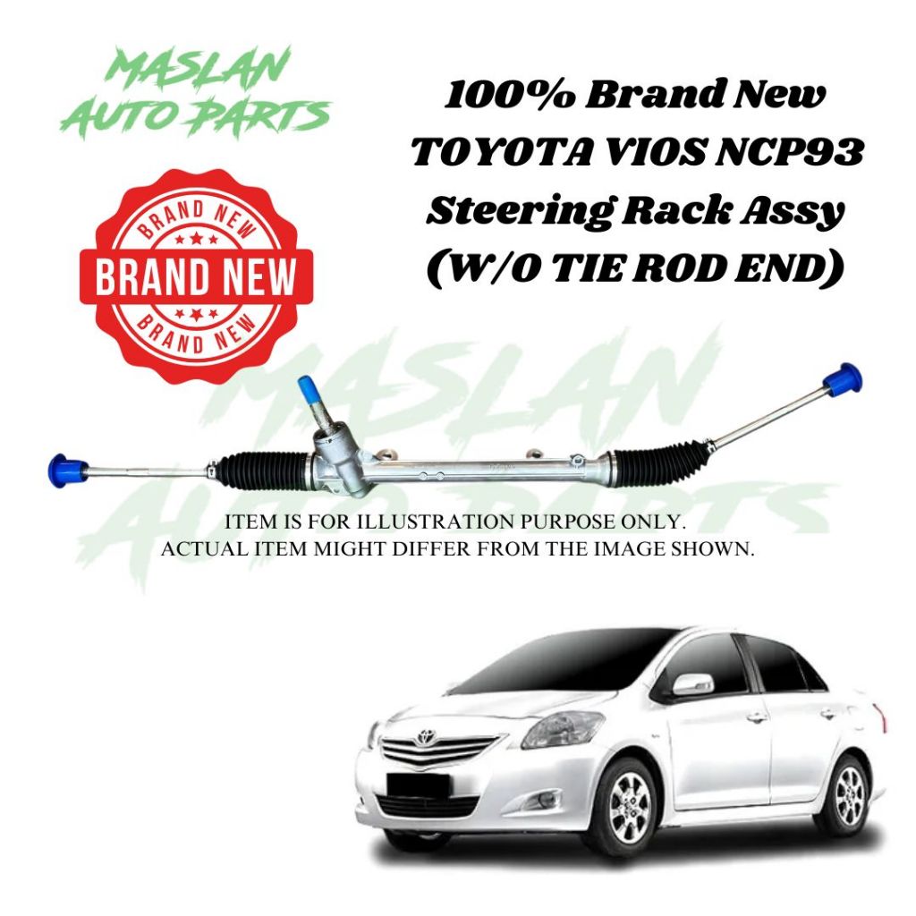Toyota VIOS NCP93 100% Brand New OEM Power Steering Rack (W/O Tie Rod ...