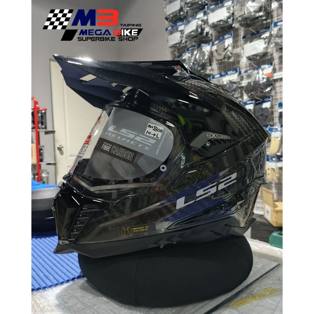 LS2 ADVENTURE HELMET MX701 EXPLORER CARBON | Shopee Malaysia
