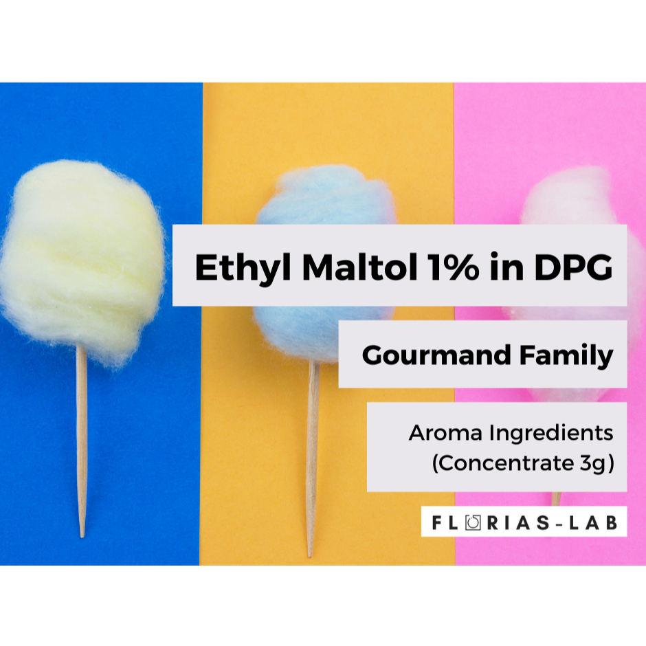 Florias-Lab | Ethyl Maltol 1% in DPG | Gourmand Aroma Ingredients (NON ...