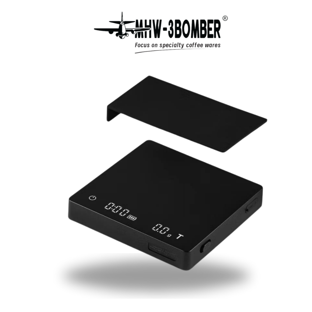 MHW-3BOMBER Cube Coffee Scale – 2.0 Mini | Rechargeable Espresso Drip Scale with LED Display ...
