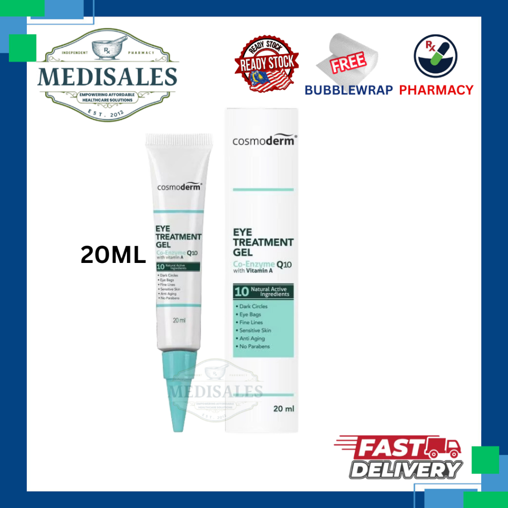 COSMODERM CO-ENZYME Q10 EYE GEL 20ML (EXP 11/2025) | Shopee Malaysia