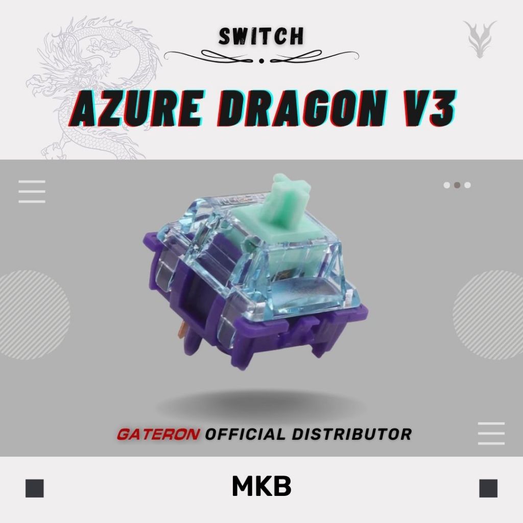 Gateron x Gopolar Azure Dragon V3 Tactile Switches Switch for ...
