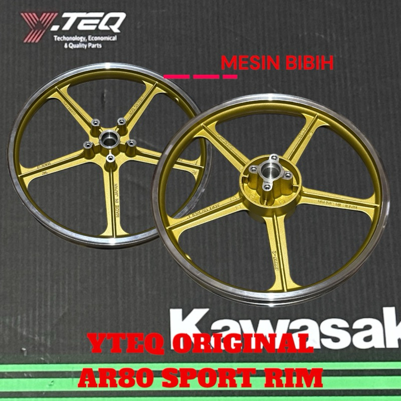 KAWASAKI AR80/AR125 SPORT RIM (ORIGINAL YTEQ KOTAK HIJAU/HITAM ...