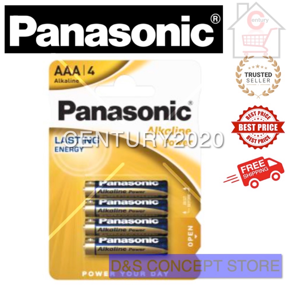 PANASONIC AAA/AA Battery Bronze Power Alkaline Batteries 4pcs per card | Shopee Malaysia