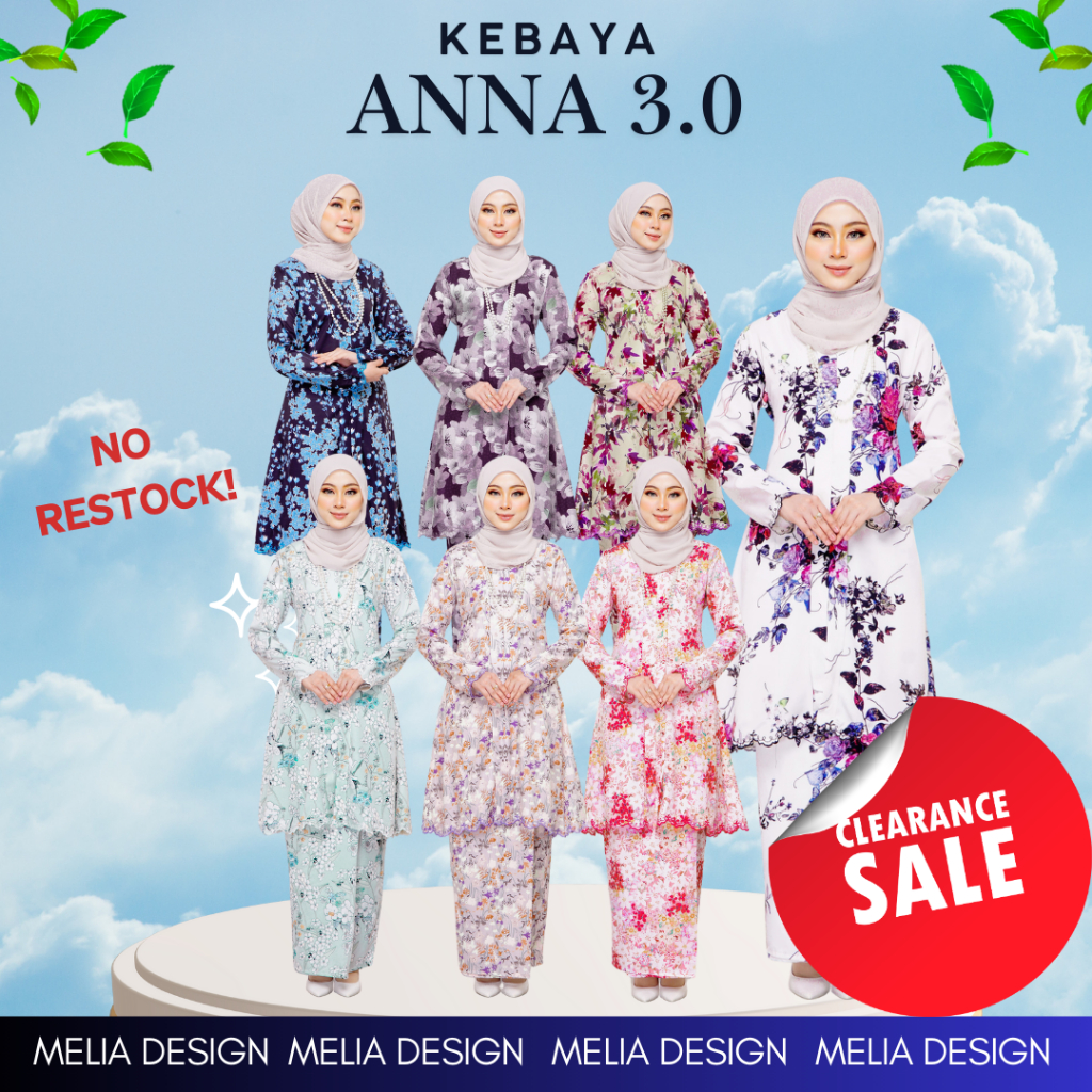 KEBAYA ANNA 3 BY MELIA DESIGN SULAM BIKU JACQUARD SILK PREMIUM MURAH ...