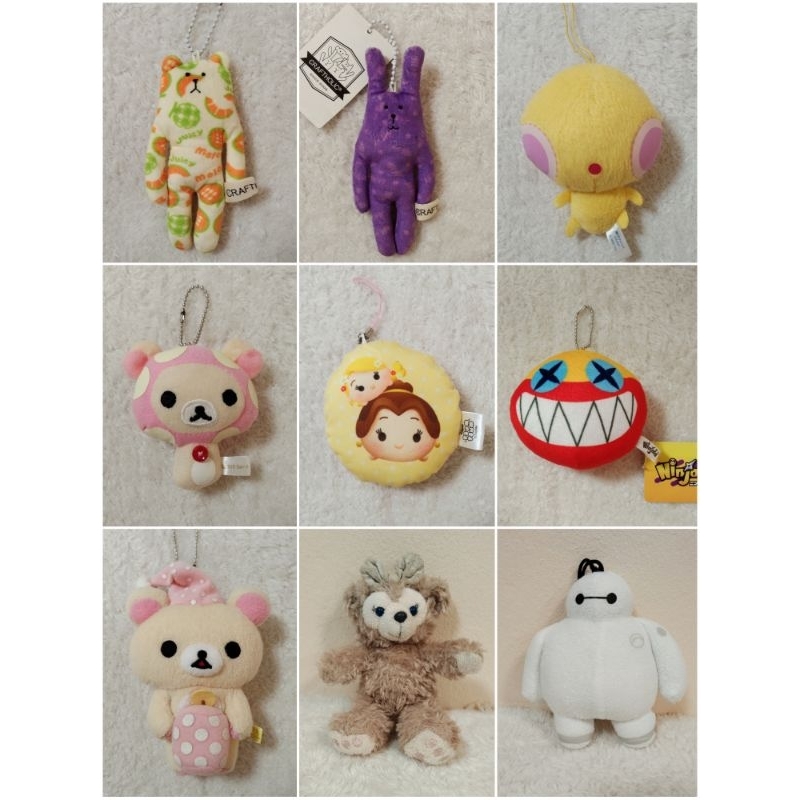 Cartoon Characters Keychain Plush Toy. | Shopee Malaysia