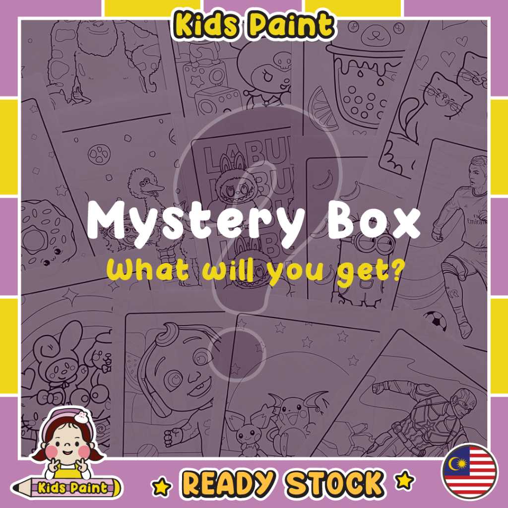[KidsPaint] Mystery Colouring Paper Blind Box Kotak Misteri Kertas ...