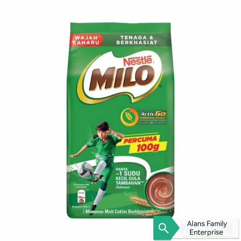 Percuma 100g Milo Original coklat malt 900g | Shopee Malaysia