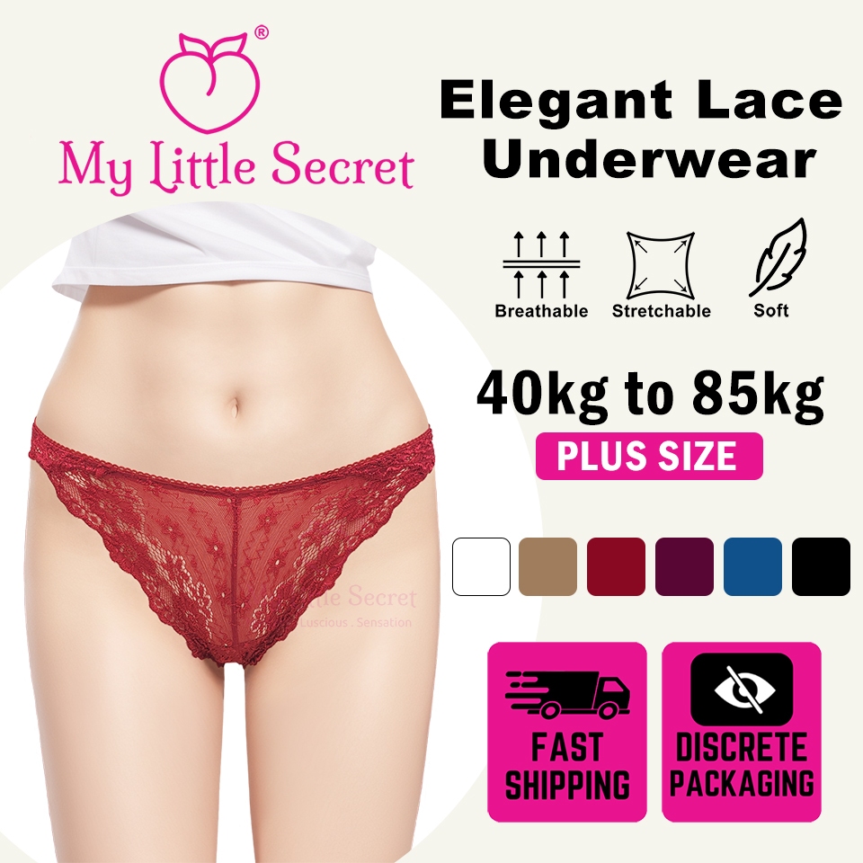 My Little Secret Sexy Lace Underwear Panties Woman Plus Size Seluar Dalam Wanita Perempuan Seksi ...