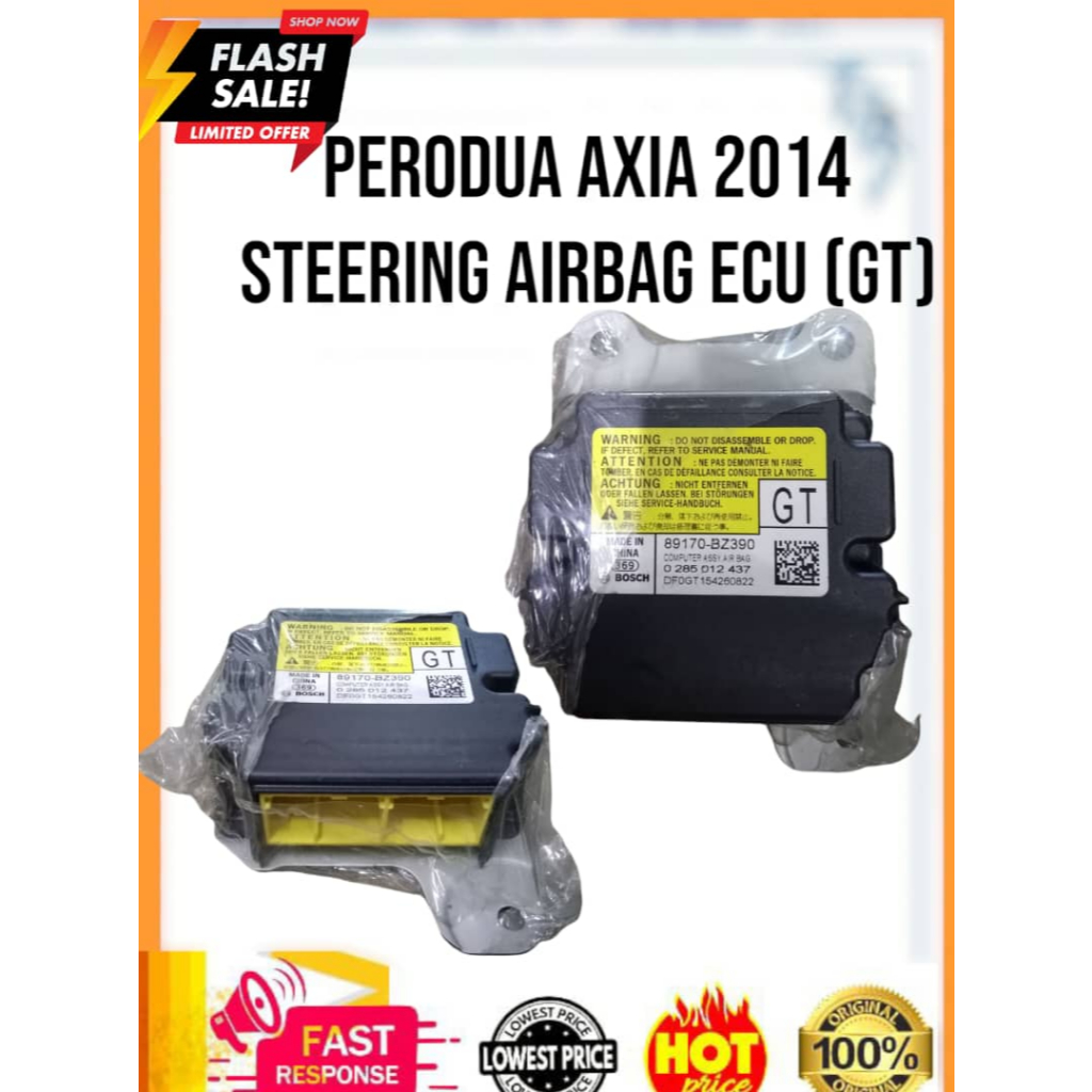 PERODUA AXIA 2014 STEERING AIRBAG ECU ORIGINAL NEW - 89170-BZ390 (GT ...