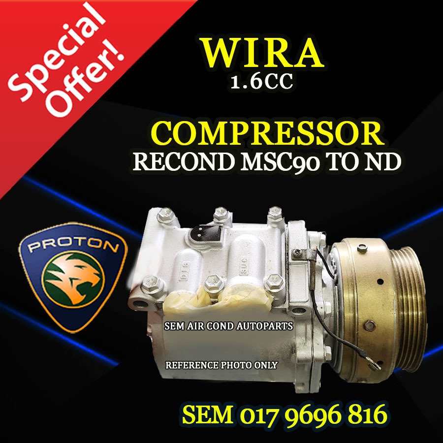 PROTON WIRA 1.6CC MITSUBISHI MSC90 TO DENSO ND 10PA17C 5PK RECOND COMPRESSOR/ KOMPRESOR (CAR ...