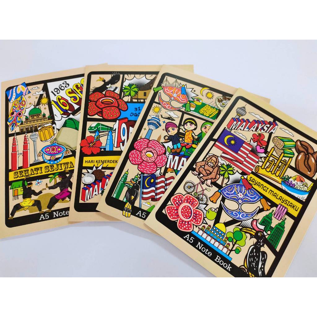 Malaysia A5 Note Book Buku Nota A5 Notebook School Stationery Hadiah ...