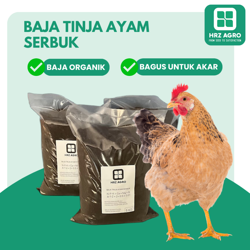 Baja Tahi Ayam Serbuk / Baja Tinja Ayam Serbuk / Powdered Chicken Manure Fertilizer | Shopee ...