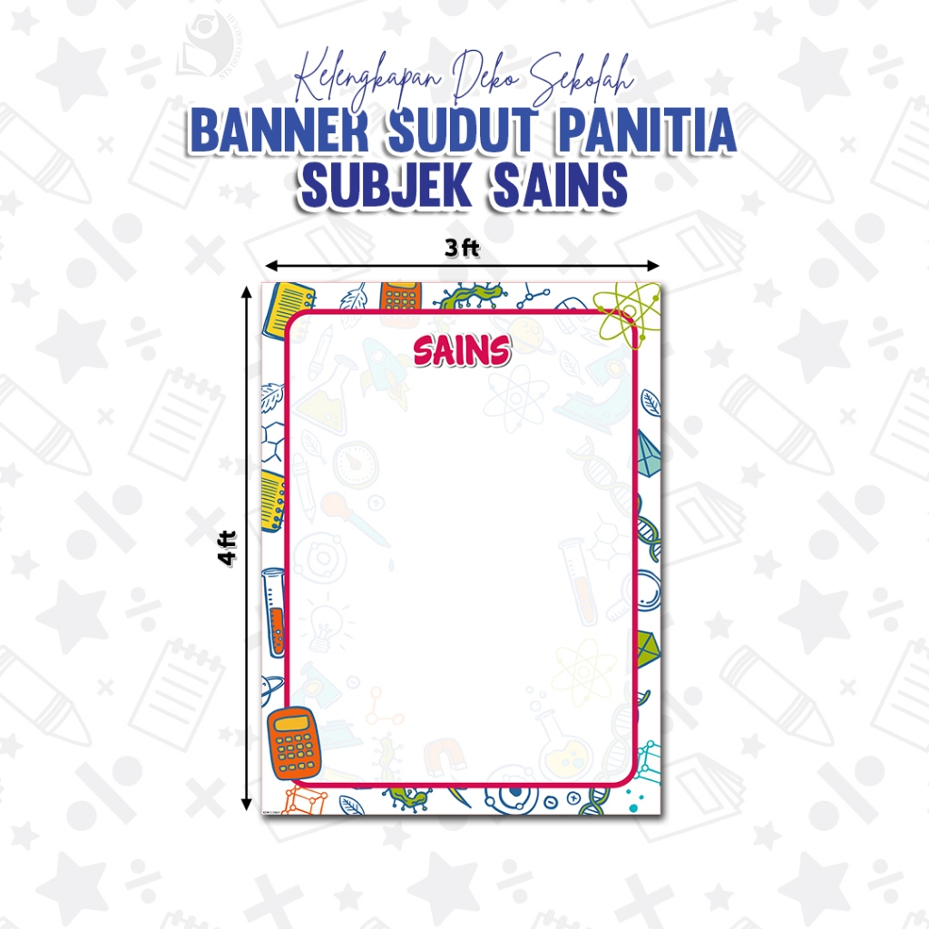 🌼1 DAY SHIP🌼 Banner Sudut Panitia - Subjek Sains / Hiasan Kelas ...