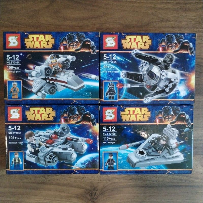 SY BLOCKS STAR WARS STAR DESTROYER / TIE INTERCEPTOR / MILLENNIUM ...