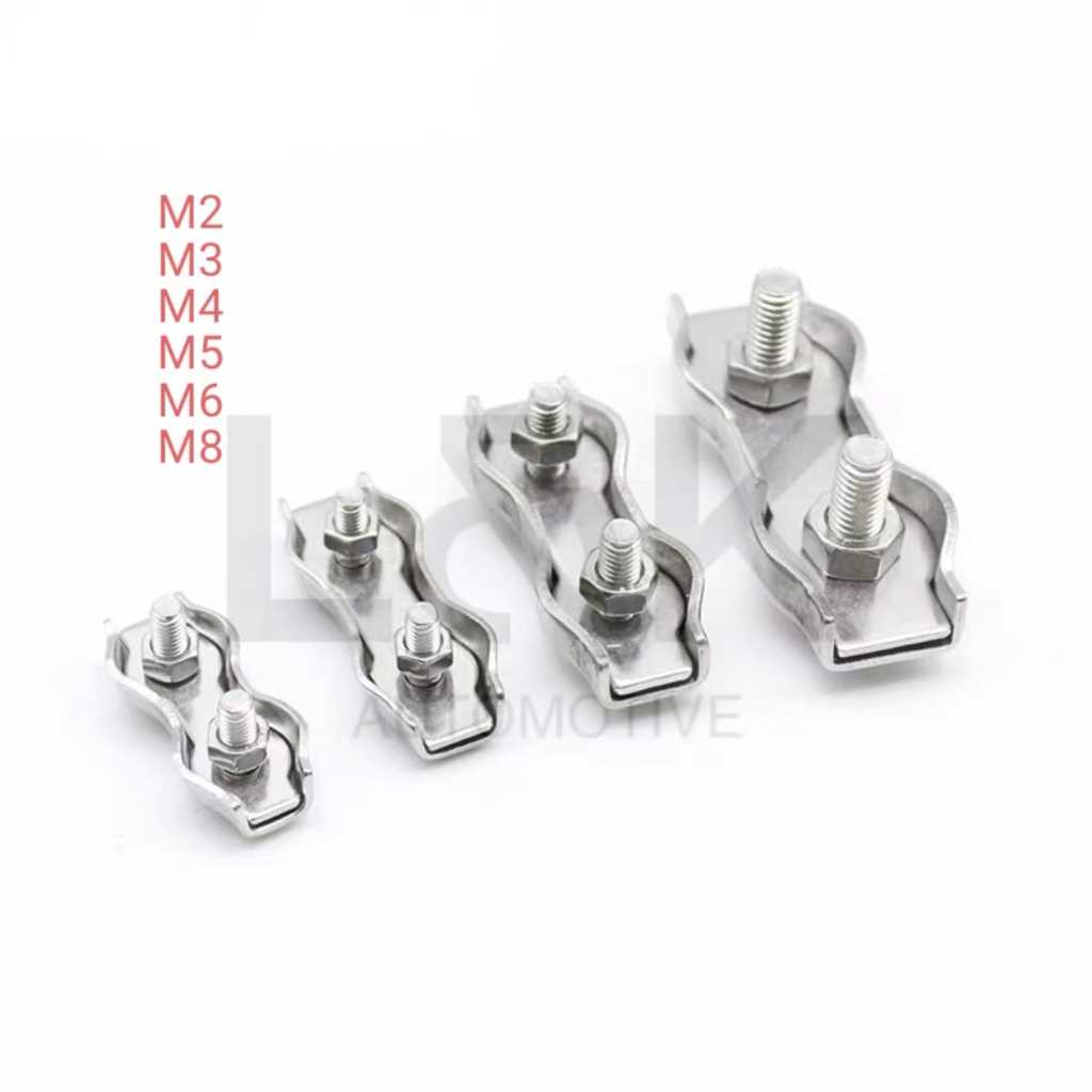 Wire Rope Clips Stainless Steel 304 DOUBLE Clip Cable Clip M2 M3 M4 M5 ...