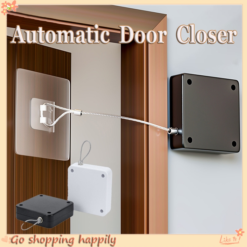 Automatic Door Closer Soft Close Adjustable Wire Rope Slow Slide Auto ...