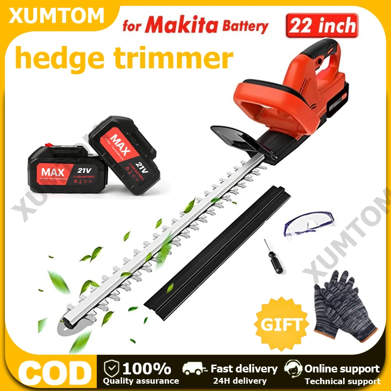 Cordless Brushless Hedge Trimmer mesin trim pokok bunga 22 inch with ...