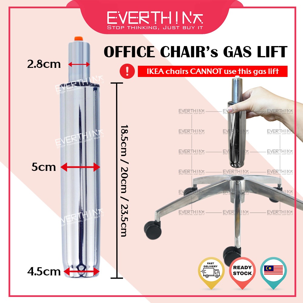 【EVERTHINK】Office Chair Gas Lift Gas Spring Absorber Universal ...