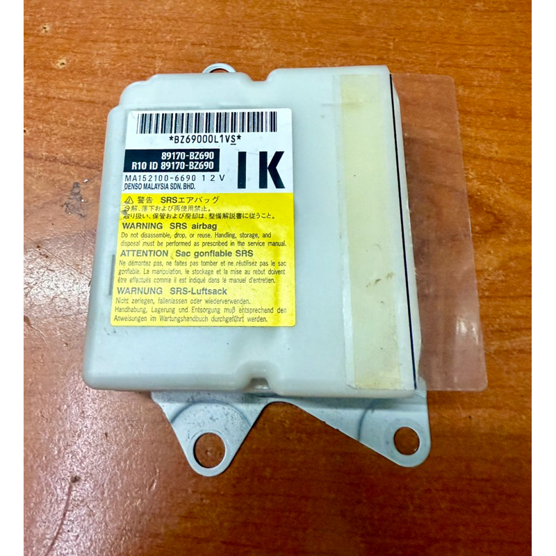 PROTON ATIVA AIR BAG ECU R10 ID 89170-BZ690 IK ECU ORIGINAL RECOND ...