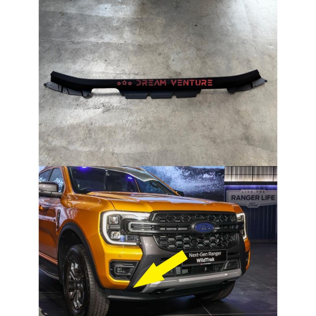 ORIGINAL FORD RANGER T9 2022 - 2025 FRONT BUMPER LOWER SKIRT SPOILER ...