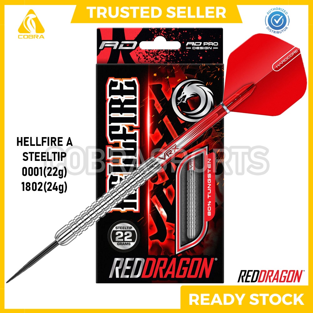 Red Dragon Dart Hellfire A Steel Tip Darts 22G 24G | Shopee Malaysia