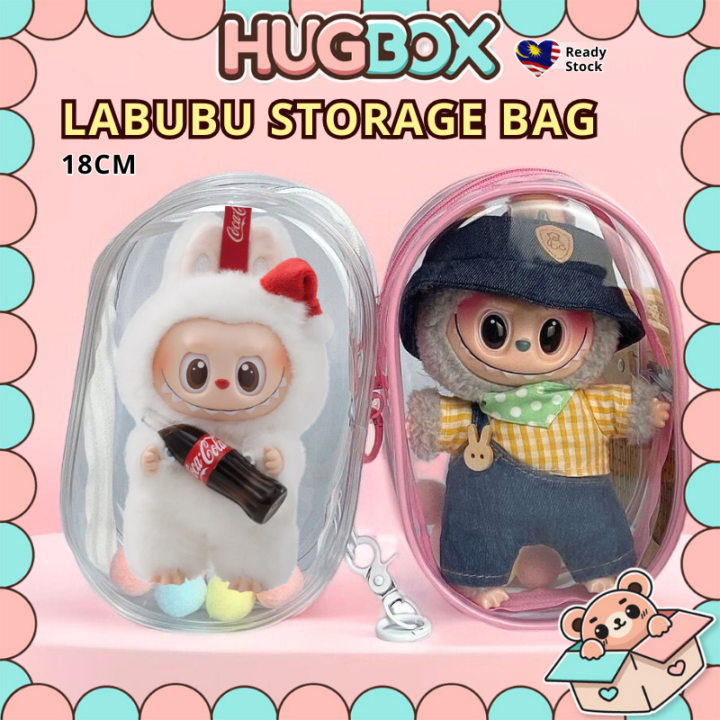🌈HugBox Labubu Cola Cover Labubu V3 Case Labubu V2 Cover Labubu Plastic ...