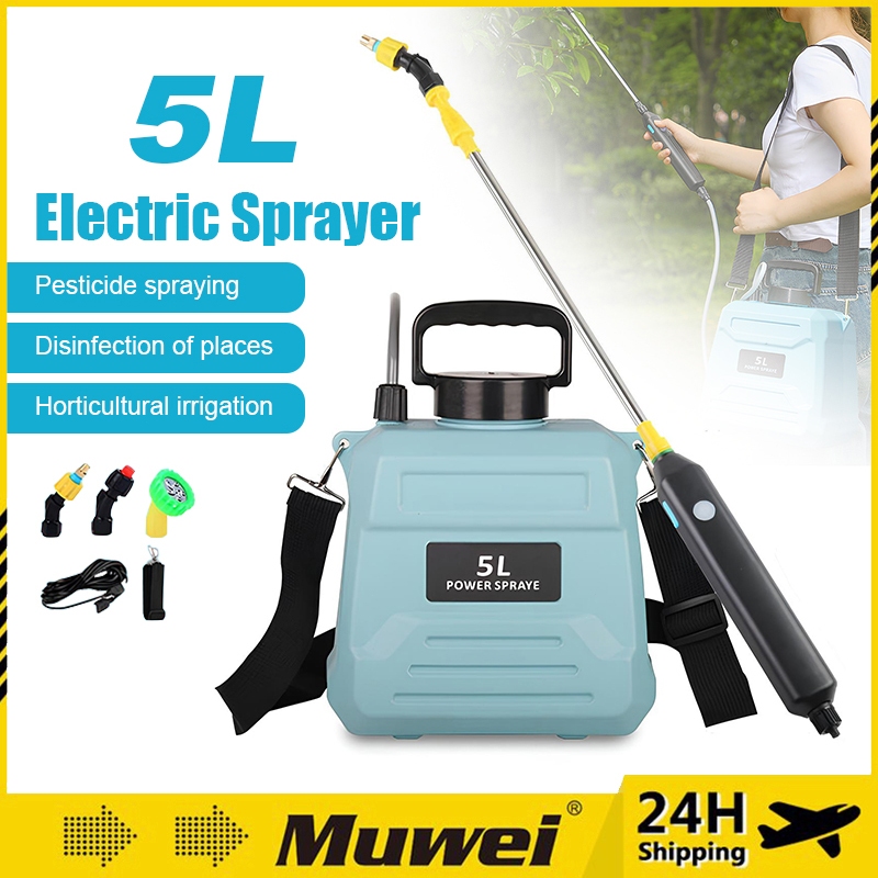 8L/5L Electric Garden Pressure Sprayer Rechargeable Electric Knapsack ...