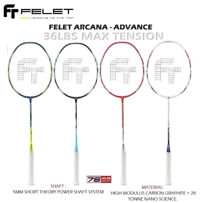 RAKET FELET ARCANA ADVANCE (POWER SHAFT SYSTEM) | Shopee Malaysia