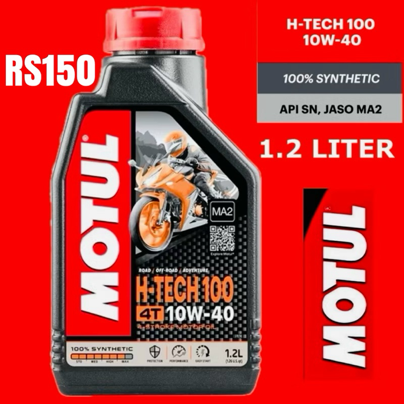 [100%] 4T MOTUL 1.2 LITER HI TECH 100 3100 1.2L ENGINE OIL MINYAK HITAM ...