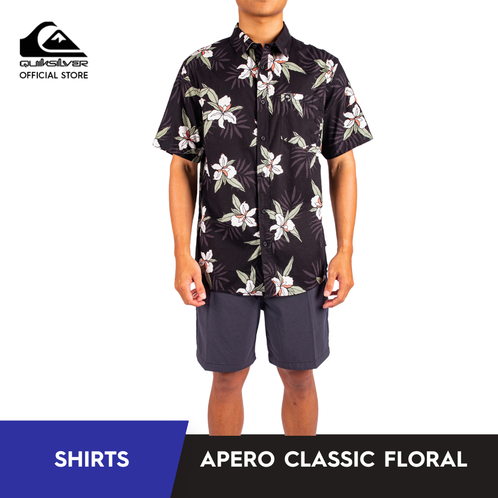 Quiksilver Mens Apero Classic Floral Short Sleeve Shirt | Shopee Malaysia