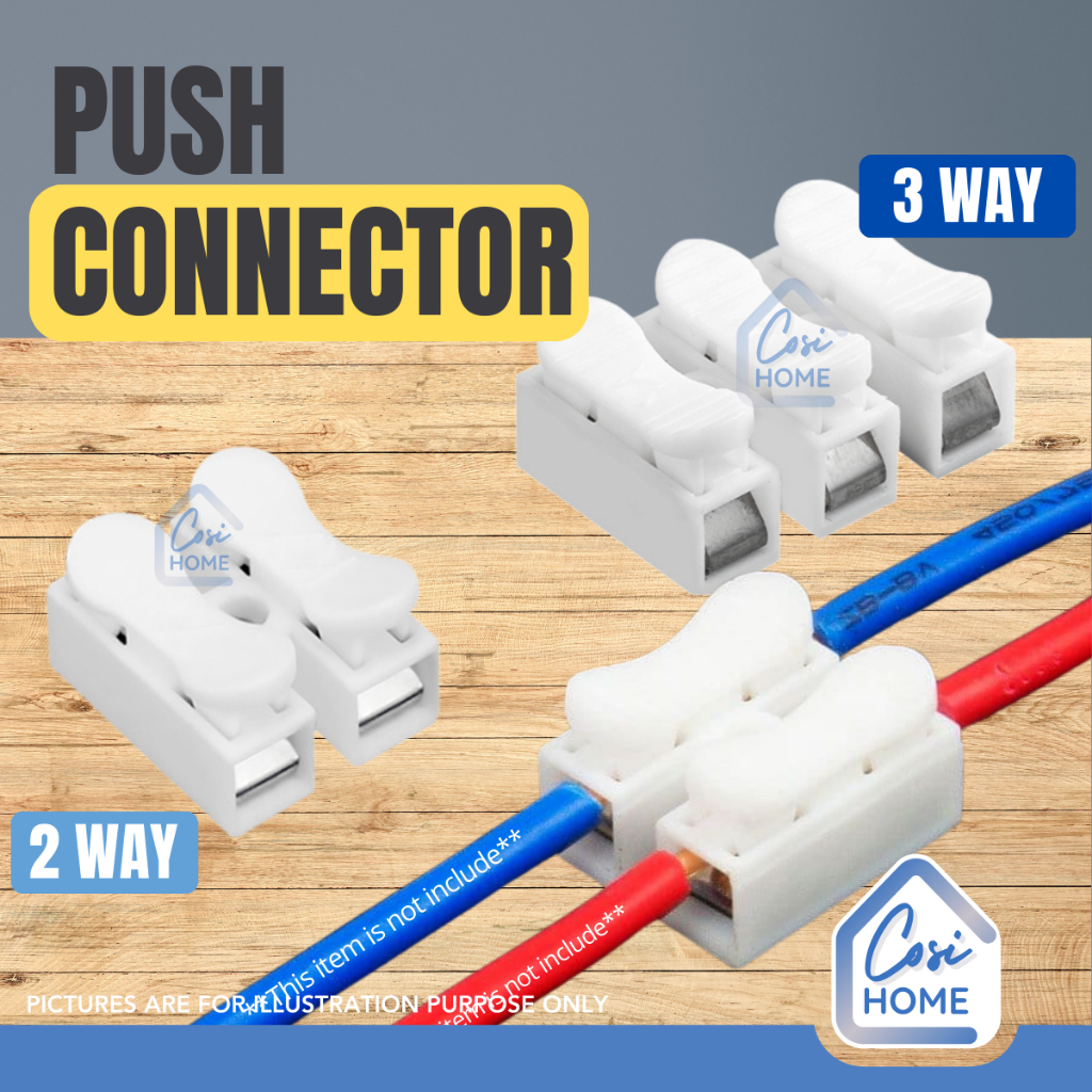 Push Connector Clip |Cable Joiner for LED Lights / Electrical Wires Penyambung Wayar Mudah untuk ...