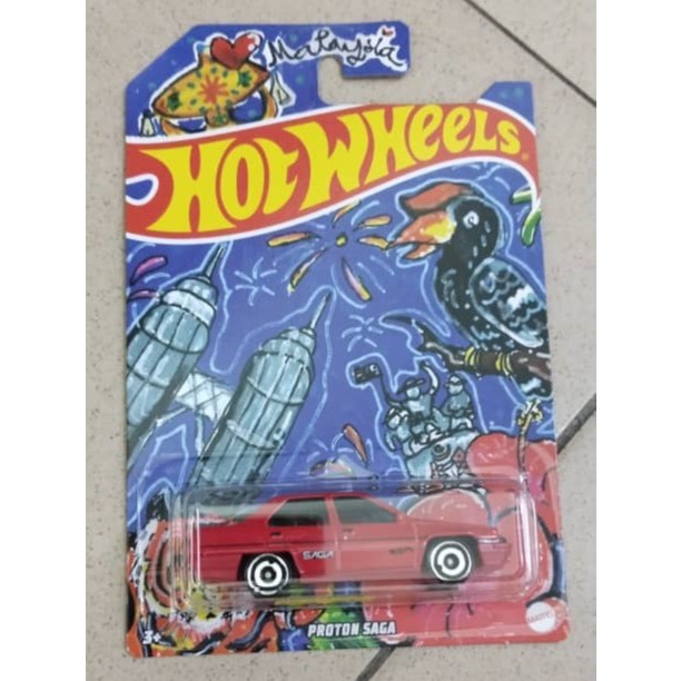 HOT WHEELS Proton Saga (merah, burung, putih | Shopee Malaysia